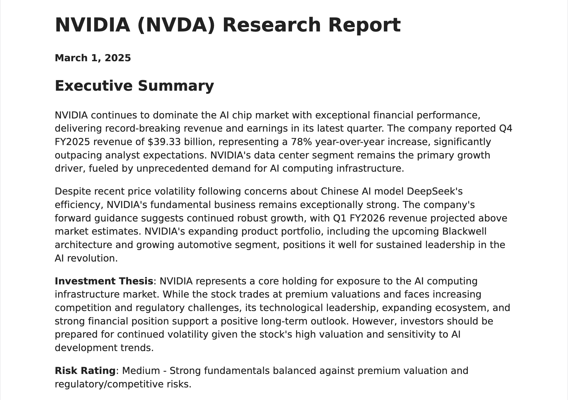 AI-Powered Deep Dive Stock Reports | Comprehensive Analysis | NexusTrade